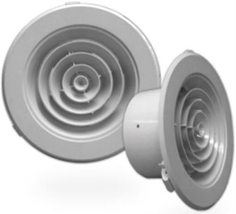 Diffuser, Ceiling Downjet (Plastic) – Aircon Flange Ltd