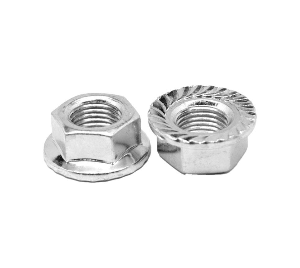 Nut - Flanged, Serrated Nut, Hex Head - Zinc Plated – Aircon Flange Ltd
