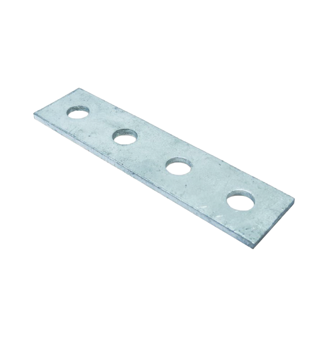 4 Hole Flat Plate Fitting Bracket 186x41mm - HDG (Hot Dipped Galvanise ...